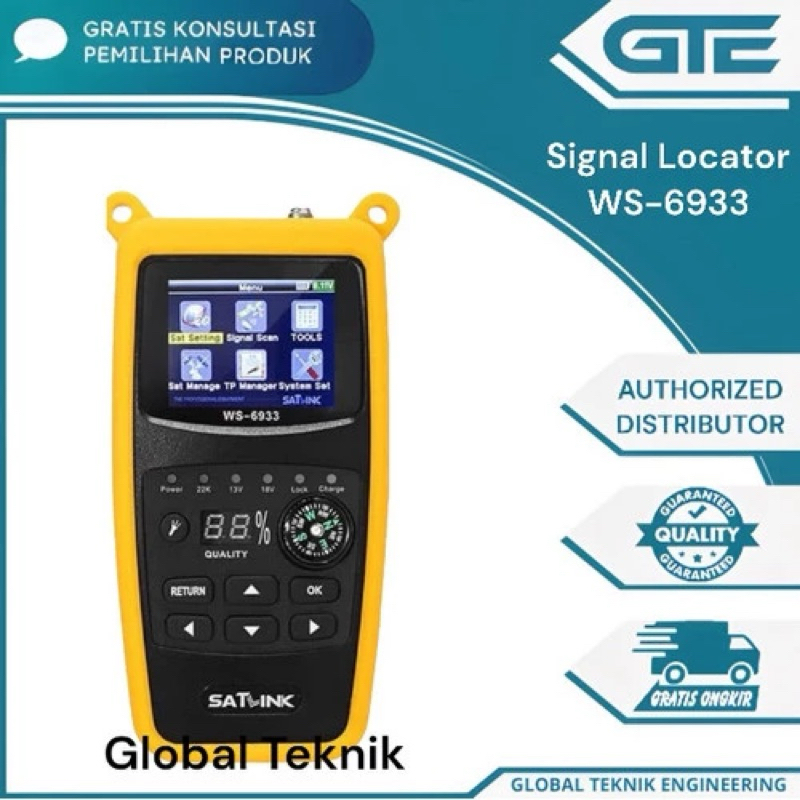 Jual Satlink WS6933 Satellite Finder Signal Locator WS-6933 Satelite ...