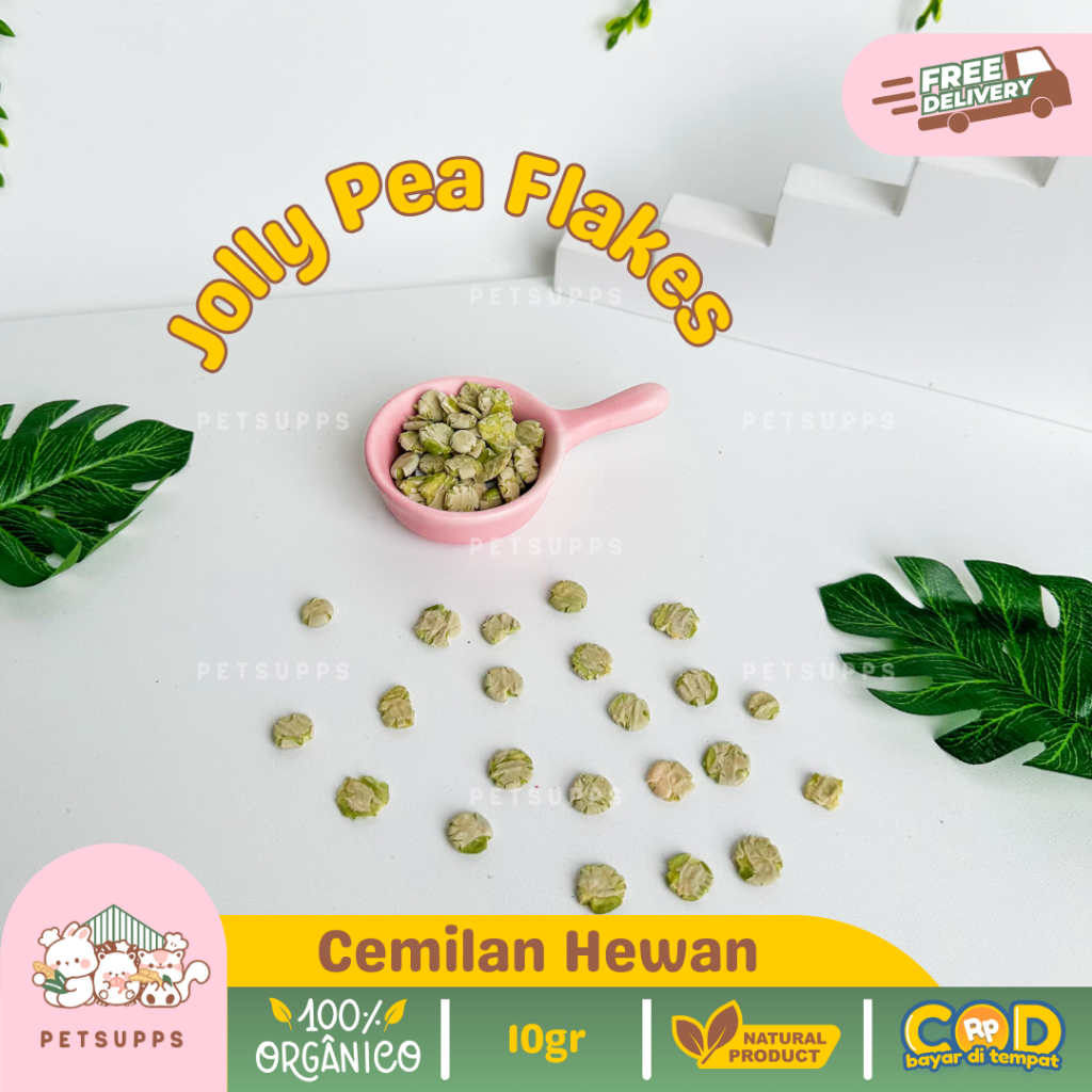 Jual Jolly bite snack for hamster pea flakes 10gr bunny rabbit kelinci guinea pig marmut ...