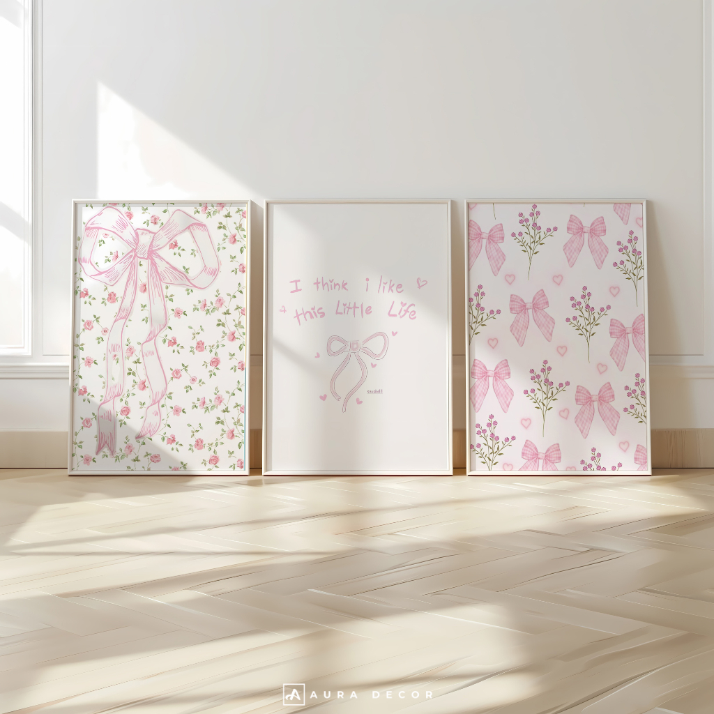 Jual Hiasan Dinding Aesthetic Pink Pastel | Hiasan Dinding Dekorasi ...
