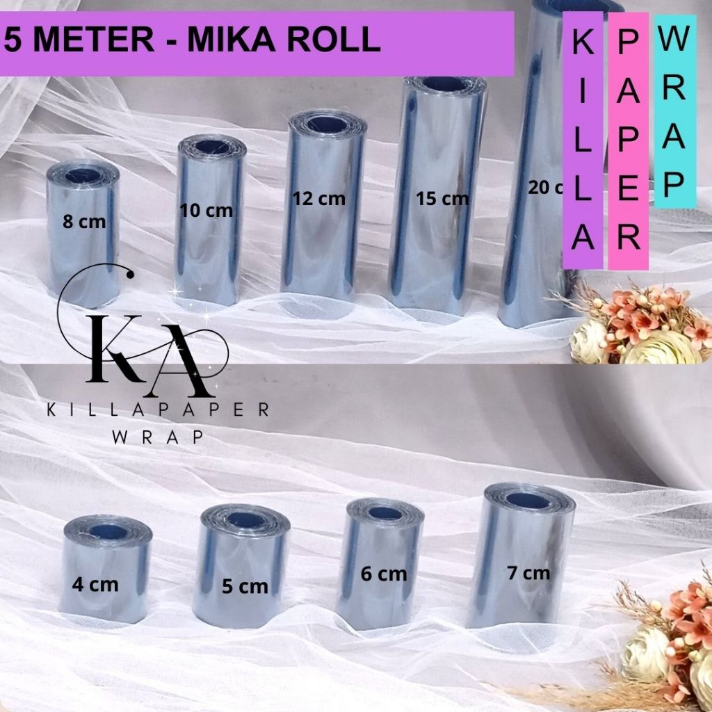 Jual 5 METER MIKA ROLL PINGGIRAN KUE DEKORASI CAKE PLASTIK MIKA | Shopee Indonesia
