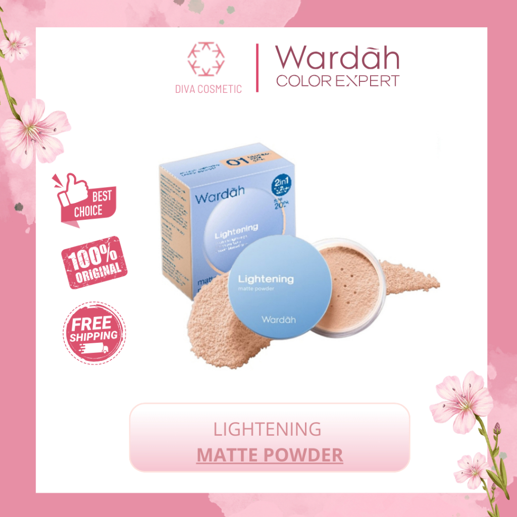 Jual DIVA - Wardah Lightening Matte Powder 20 g | Loose Powder Smooth ...