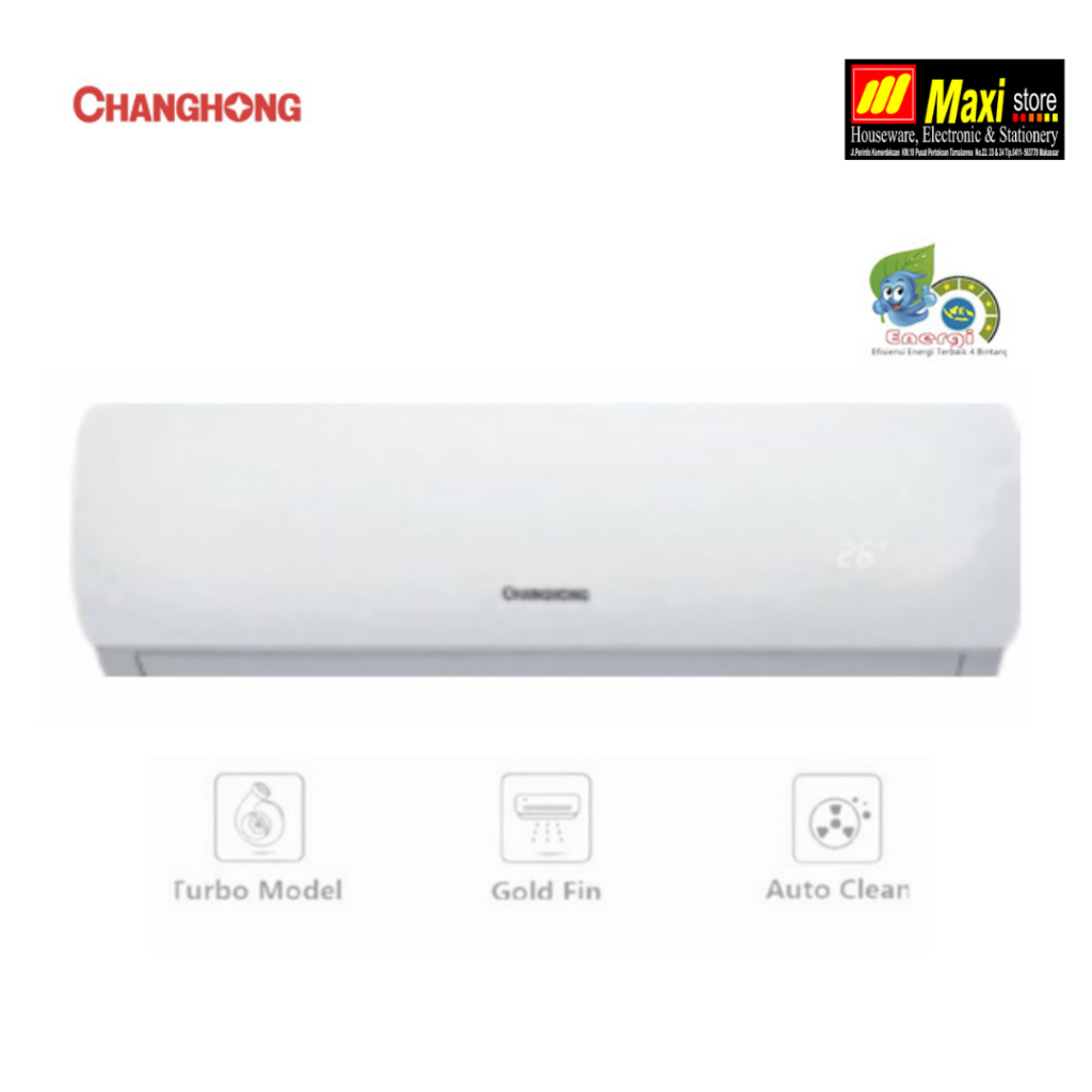 Jual AC 1PK LOW WATT CHANGHONG C TURBO COOLING 1 PK CSC09RDX-Maxistore | Shopee Indonesia