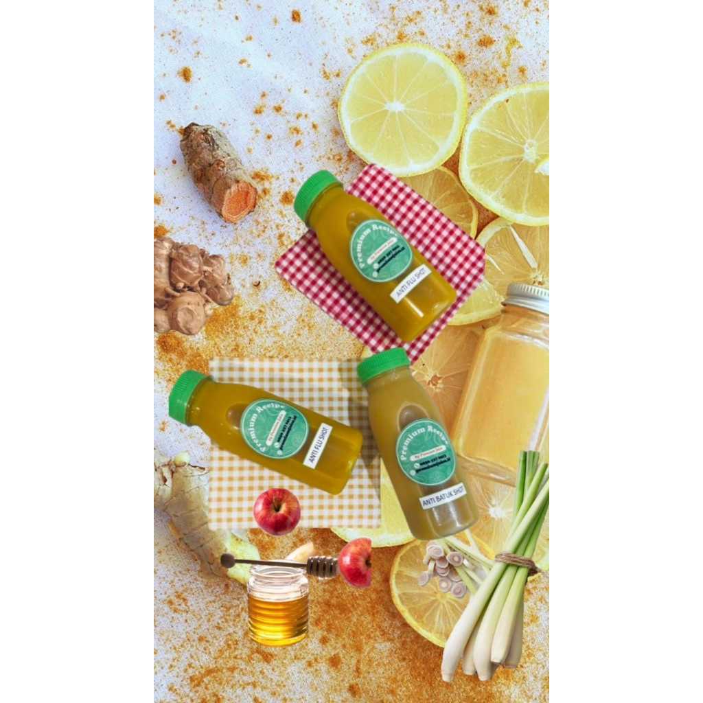 Jual Anti Batuk Flu Shot - Cold Pressed Juice Murni 100% Paket Keluarga ...
