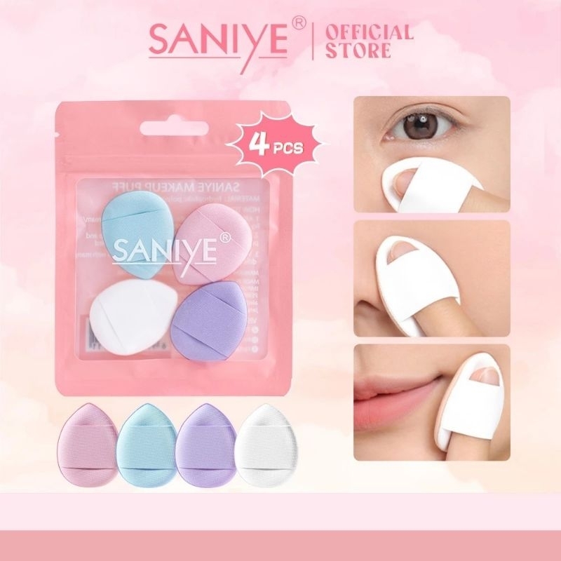 Jual SANIYE Foundation Puff Finger Spons Puff Aplikator Mini Puff ...