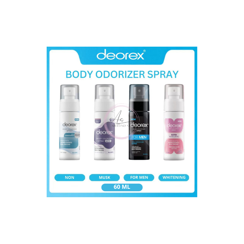 Jual Deorex Body Odorizer Spray 60 ml /Body Spray/Penghilang Bau Ketiak ...