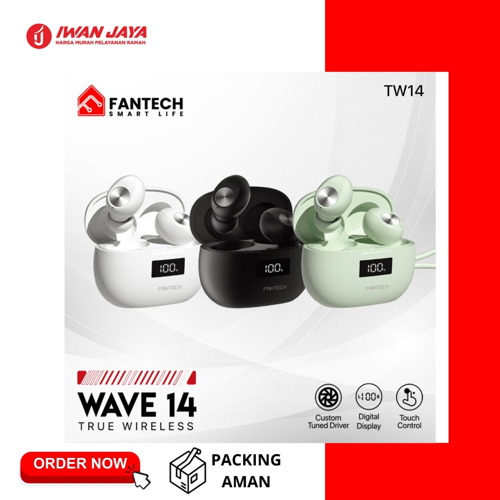Jual FANTECH TWS WAVE 14 GARANSI TOKO 1 TAHUN | Shopee Indonesia