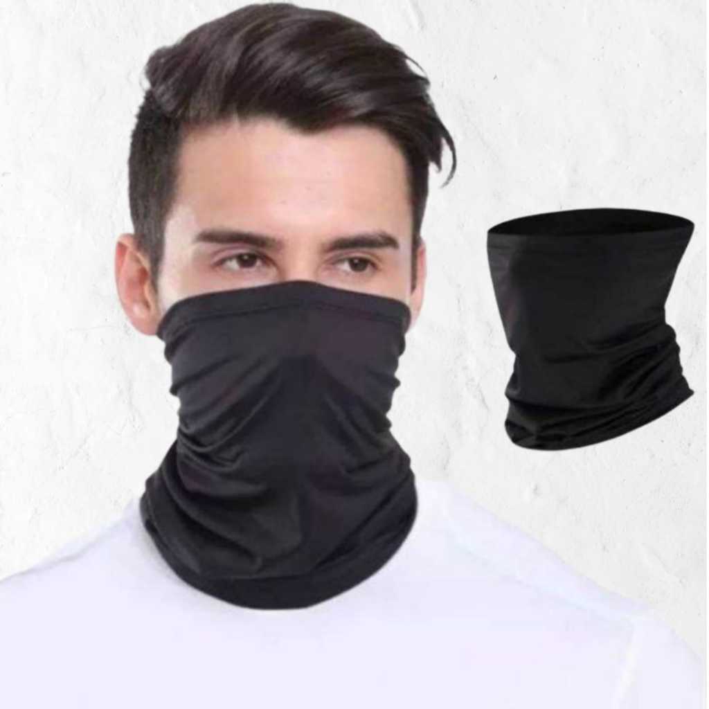 Jual MASKER BUFF HITAM POLOS DEWASA MULTIFUNGSI ANTI PANAS SINAR UV ...