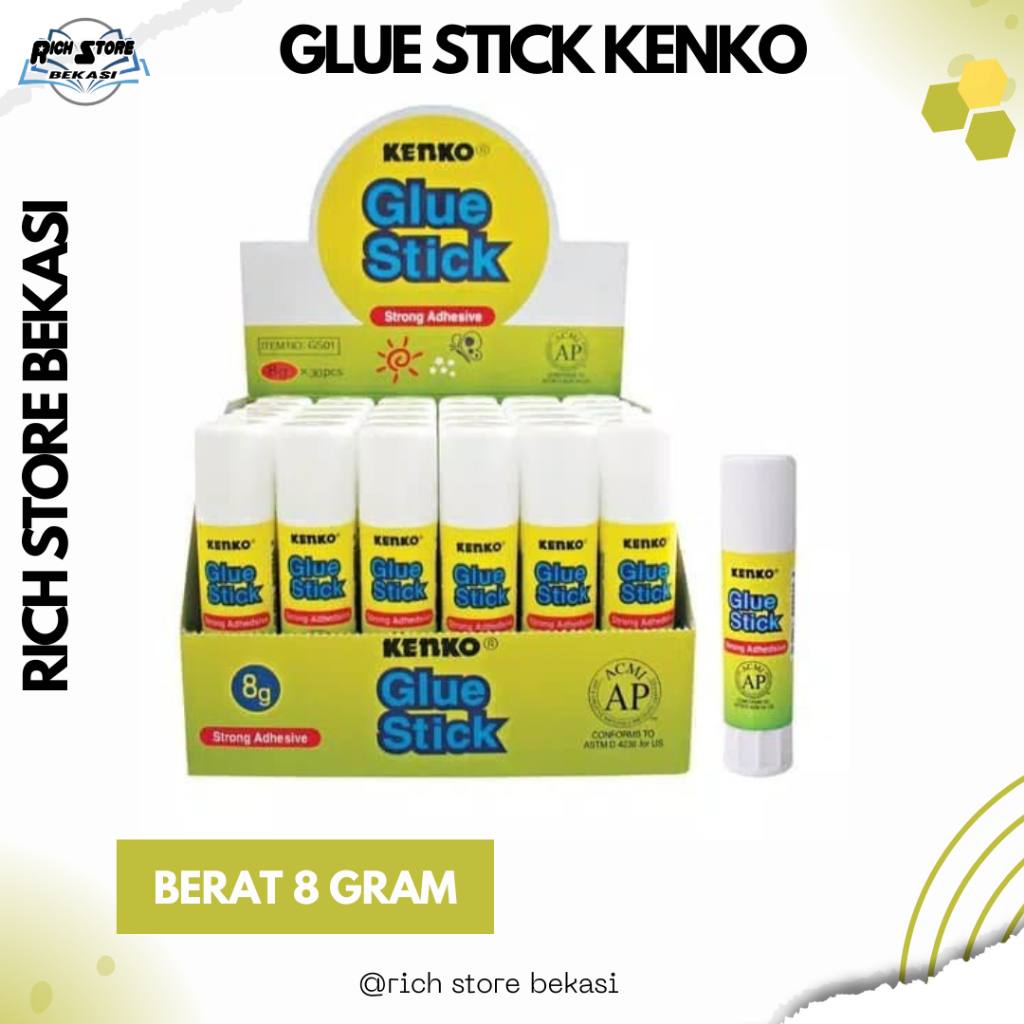 Jual LEM STICK MERK KENKO UKURAN KECIL BERAT 8 GRAM LEM KERTAS ...