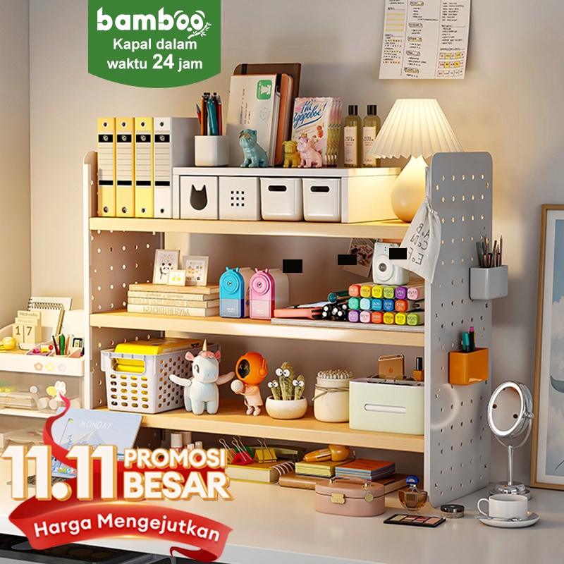 Jual Rak Buku Rak Meja Stationery Desktop Storage Rak Buku Desktop Rak ...