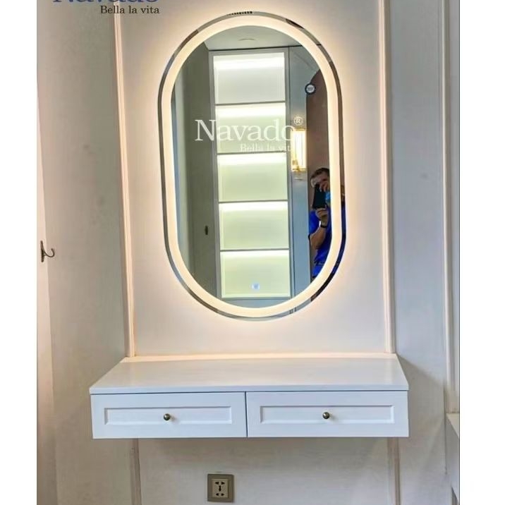 Jual Cermin Led Aesthetic Touch Screen (Layar Sentuh)cermin bentuk ...