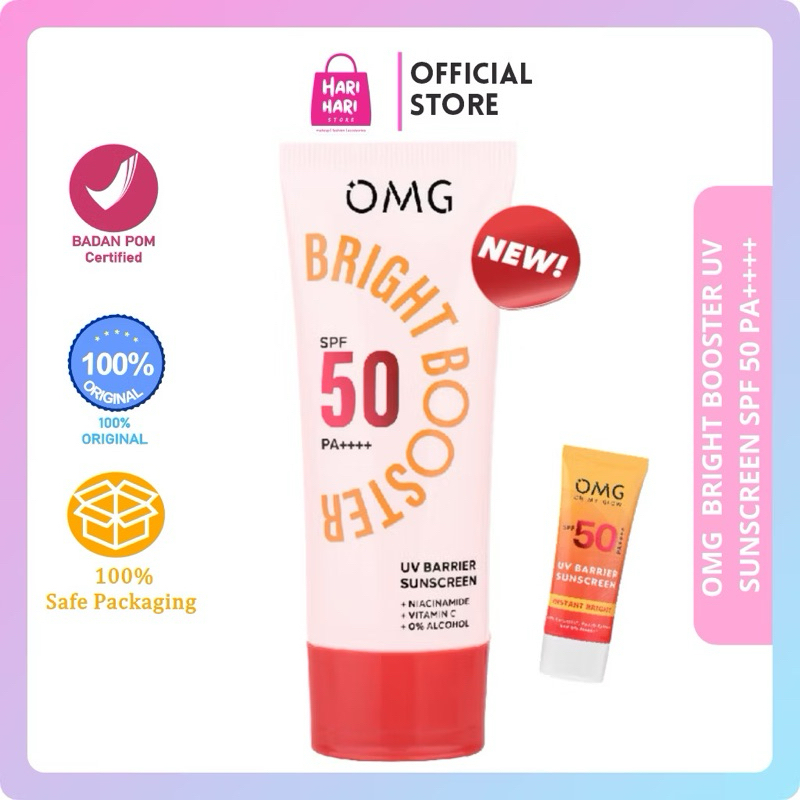 Jual OMG Oh My Glow UV Barrier Sunscreen SPF 50 PA++++ 25ml | Sunscreen ...