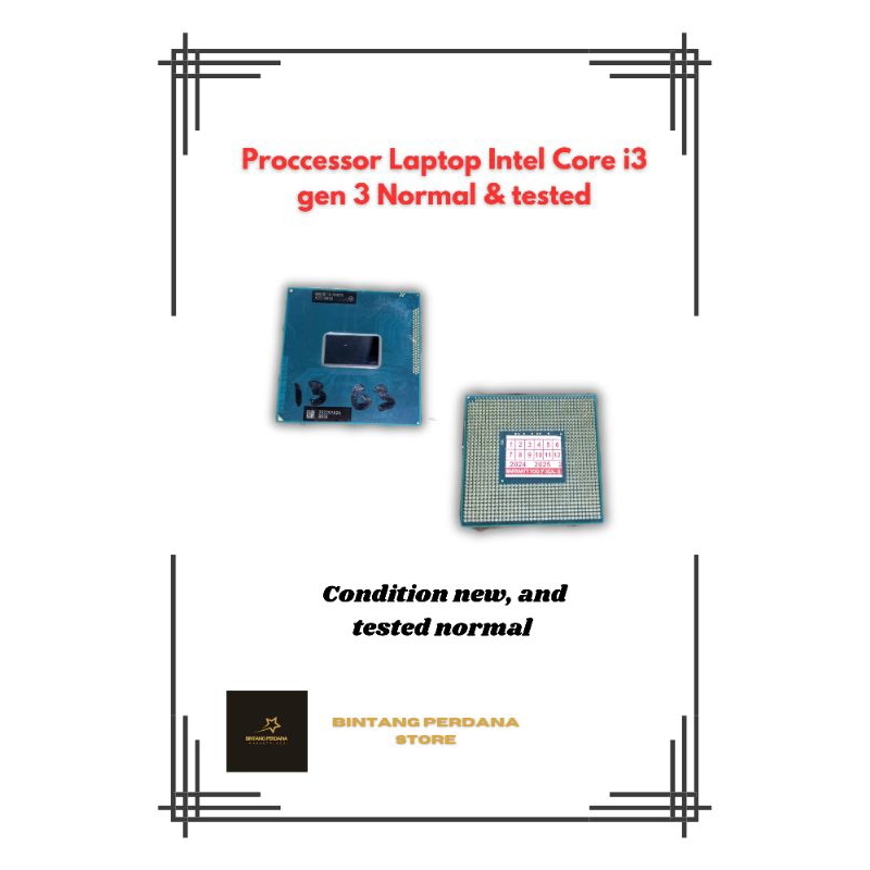 Jual Proccessor Laptop Intel core i3 gen 3 Baru | Shopee Indonesia
