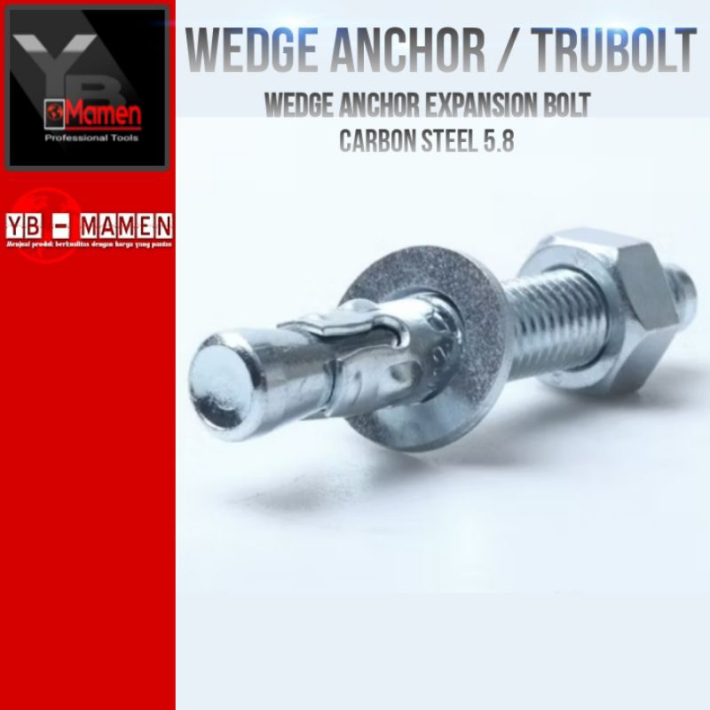 Jual Trubolt M16x240 / Wedge Anchor M16x240 / Trubolt M16 Galvanis ...