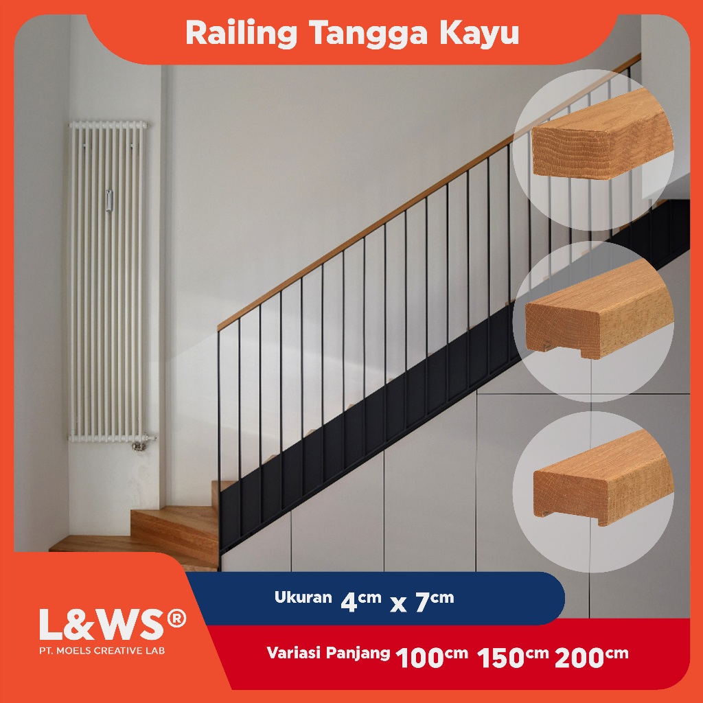 Jual Railing Tangga Kayu [Wood Handrail 003] | Shopee Indonesia