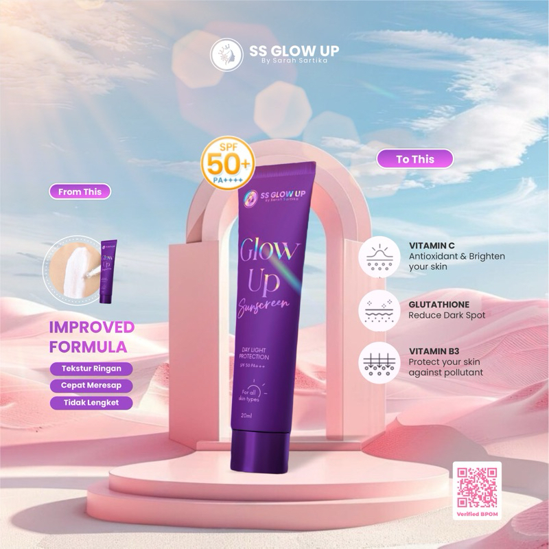 Jual Sunscreen SS GLOW UP Sartika Diman | Shopee Indonesia