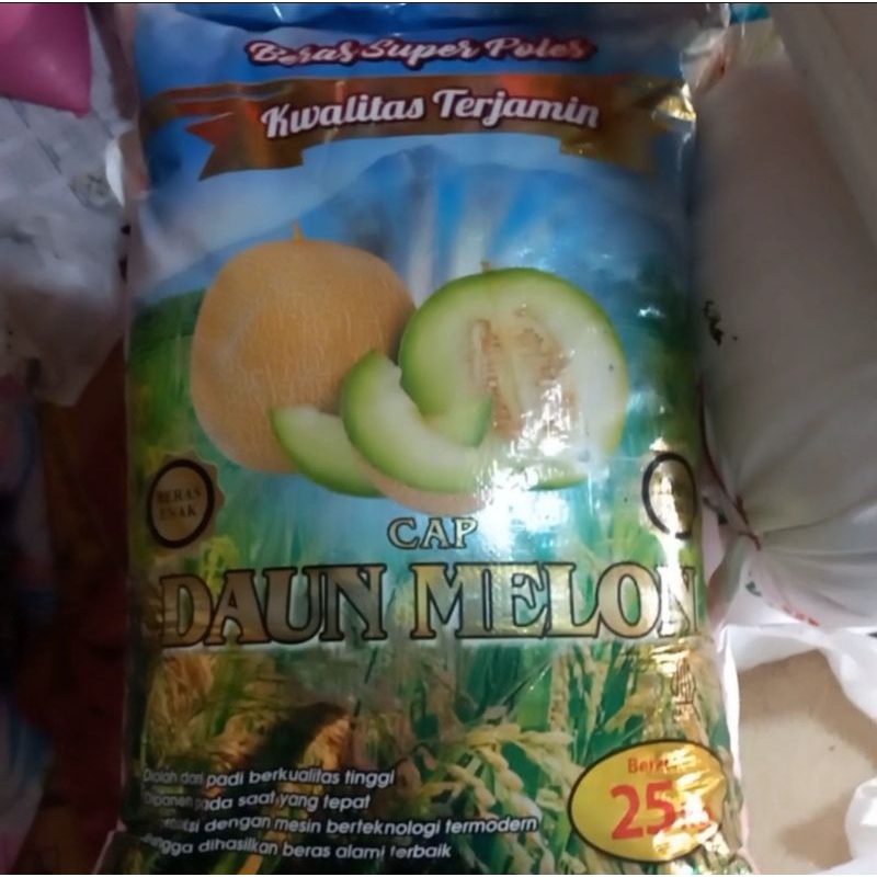 Jual BERAS CAP DAUN MELON 25 KG WANGI | Beras kemasan 25kg | beras jawa ...