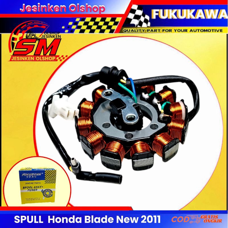 Jual Spull Stator Pengapian Honda Blade New 2011 Original Fukukawa | Shopee Indonesia
