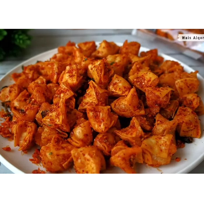 Jual AGS CEMILAN SIOMAY KERING PEDAS DAUN JERUK | GURILEM PEDAS DAUN ...