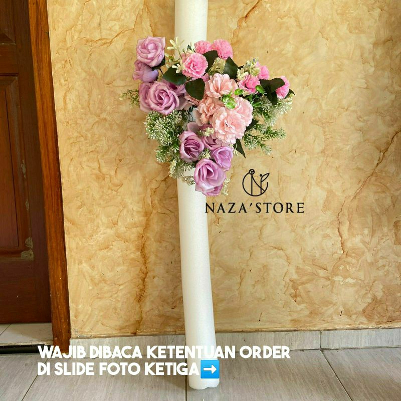 Jual [1 Meter] Gabus Pipa Elastis Busa Bunga Bulat/ Oasis Floral Foam ...