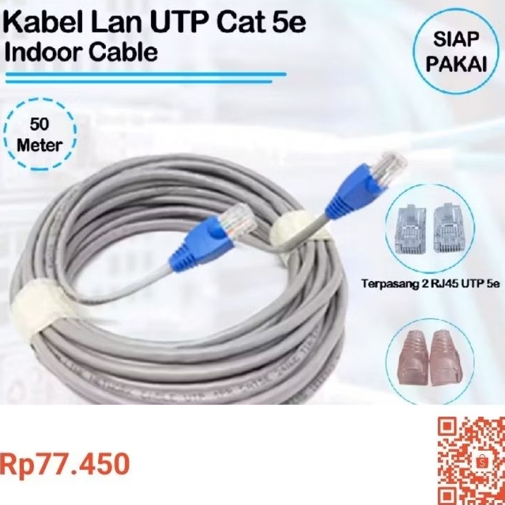 Jual kabel lan utp cat 5e | kabel lan indoor utp cat5e | utp cat 5e ...