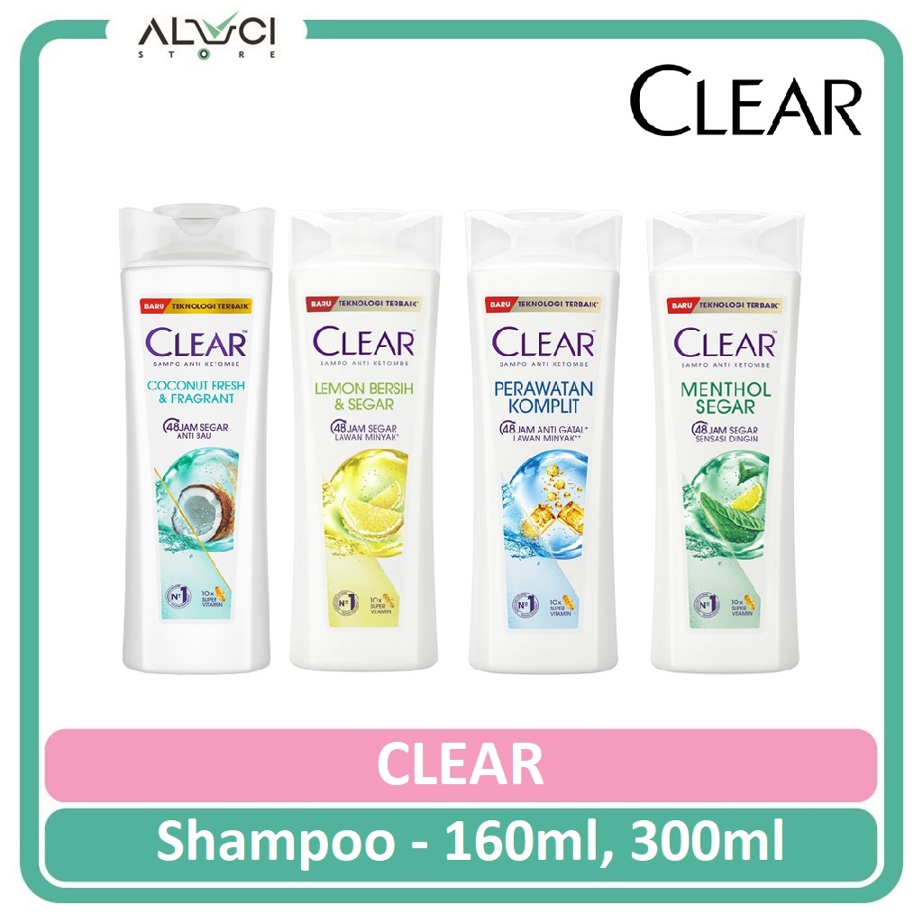 Jual Clear Shampoo Anti Ketombe 160ml l 300ml | Shopee Indonesia