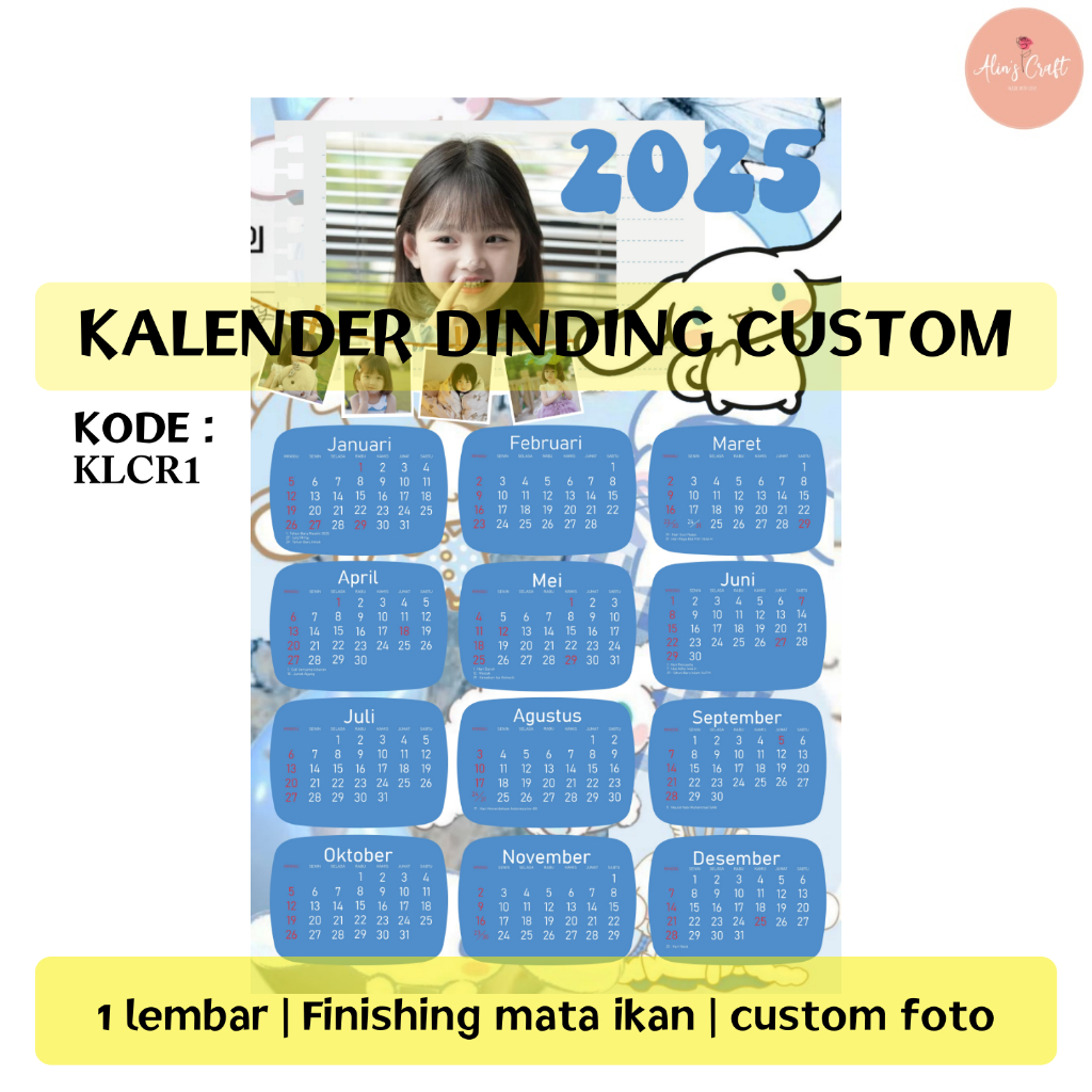 Jual Kalender Custom Cinnamon Roll | Shopee Indonesia