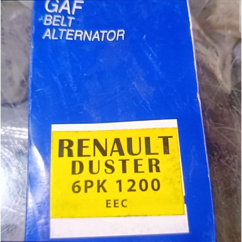 Jual FAN BELT MOBIL RENAULT DUSTER 4X4 4X2 6PK1200 FANBELT | Shopee ...