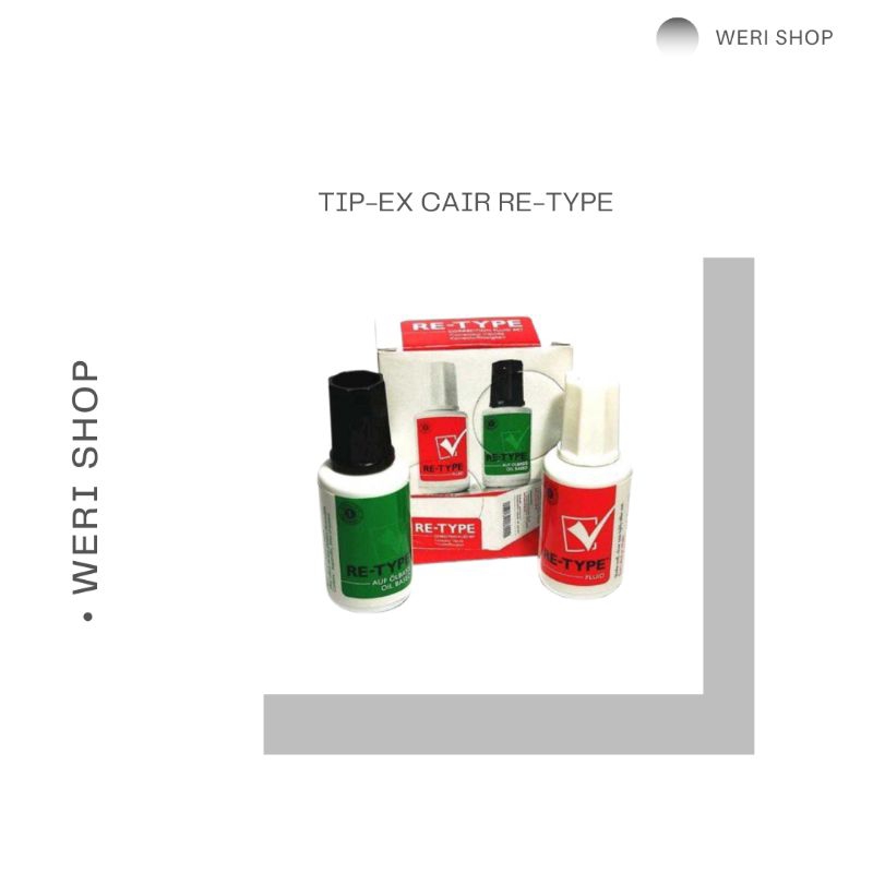 Jual TIPEX CAIR KUAS RE-TYPE / CORRECTION (PER PCS) | Shopee Indonesia