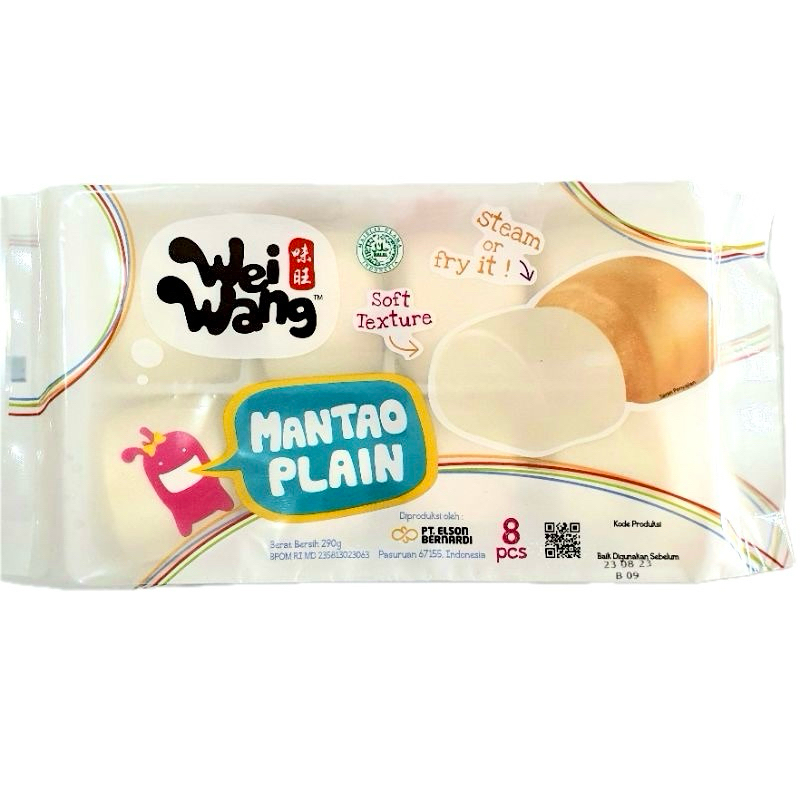 Jual Wei Wang Mantao Plain isi 8 pcs | Shopee Indonesia