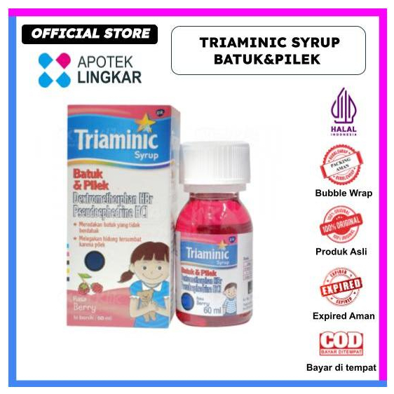 Jual Triaminic batuk pilek(merah) | Shopee Indonesia