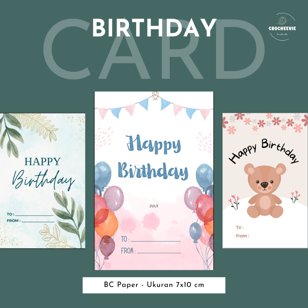 Jual Kartu Ucapan Ulang Tahun / Happy Birthday Card | Gift Card | Kado ...