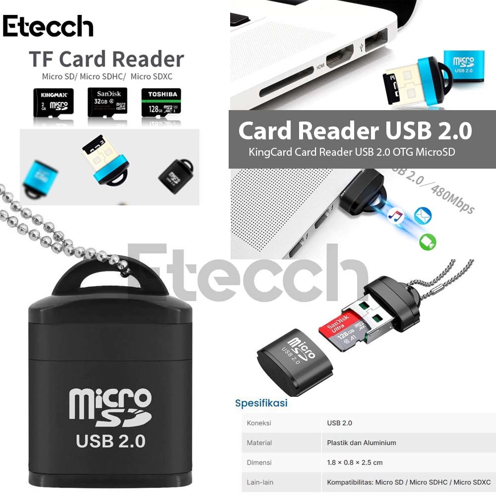Jual Card Reader USB 2.0 OTG MicroSD | Shopee Indonesia