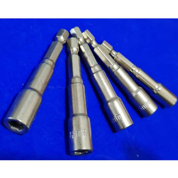 Jual Mata Sok Bor Baut Roofing 6x65mm Magnetic / Kunci Drilling Nut Setter | Shopee Indonesia