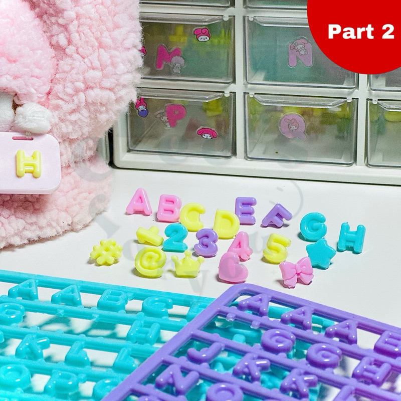 Jual [SATUAN] Y-Z Number Symbol Alphabet Custom Sanrio Original Japan ...