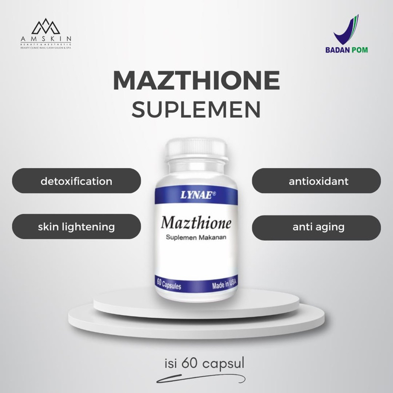 Jual Mazthione Capsule whitening 100% Original | Shopee Indonesia