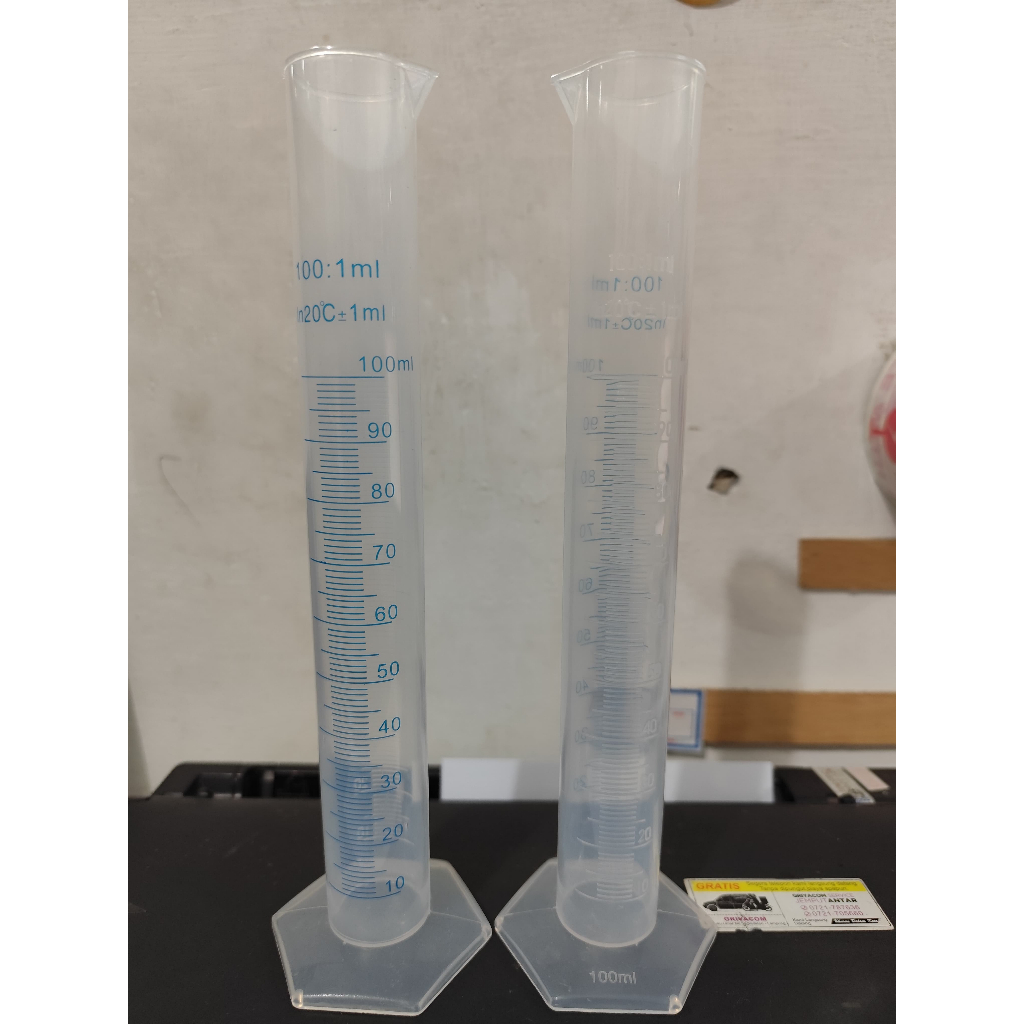 Jual PLASTIK GELAS UKUR 100 ML /TABUNG UKUR/MEASURING CYLINDER | Shopee Indonesia
