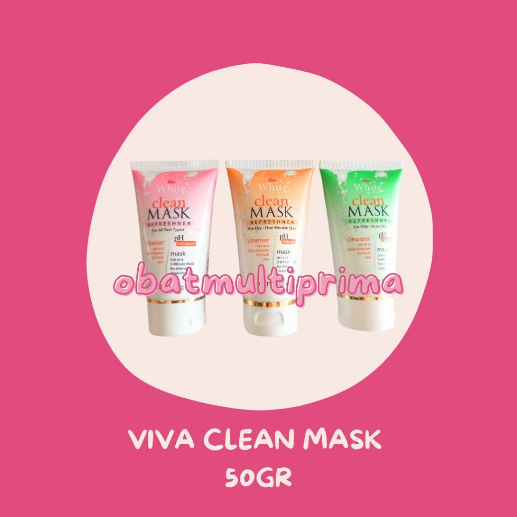 Jual Viva White Clean & Mask Refreshner / Sabun Pembersih Wajah ...