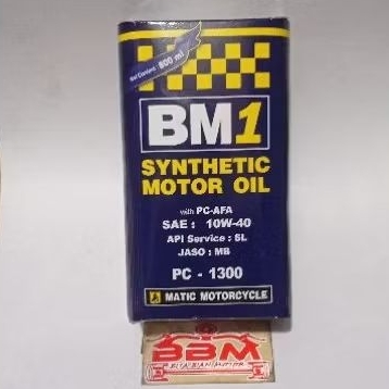 Jual OLI BM1 MOTOR MATIC 10W-40 PC 1300 MATIC 800ML SYNTHETIC PC-AFA ...