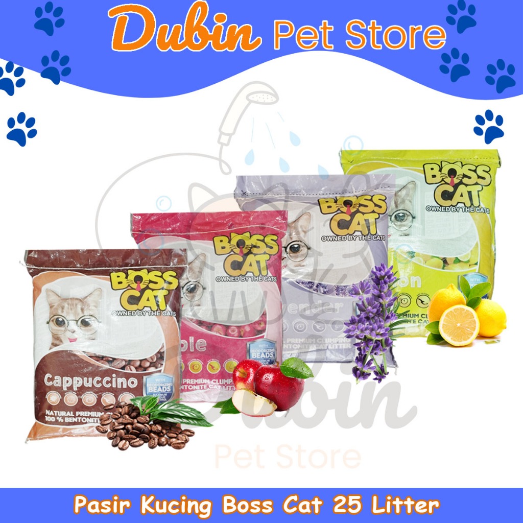 Jual Pasir Kucing BOSSCAT 25L | Pasir Gumpal Wangi Bos Cat 25 L / 20 kg ...