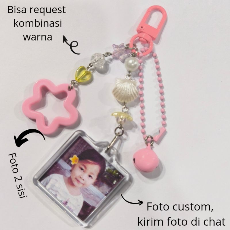 Jual KEYCHAIN AKRILIK CANTIK GANTUNGAN KUNCI TAS CUSTOM FOTO LAGU CODE ...