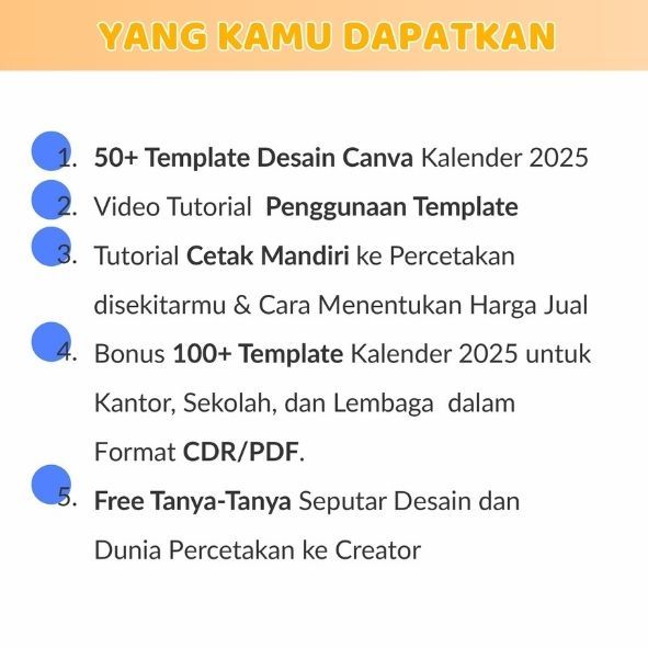 Jual SOFTFILE Kalender 2025 Paket 50 Template Canva dan CDR Kalender ...