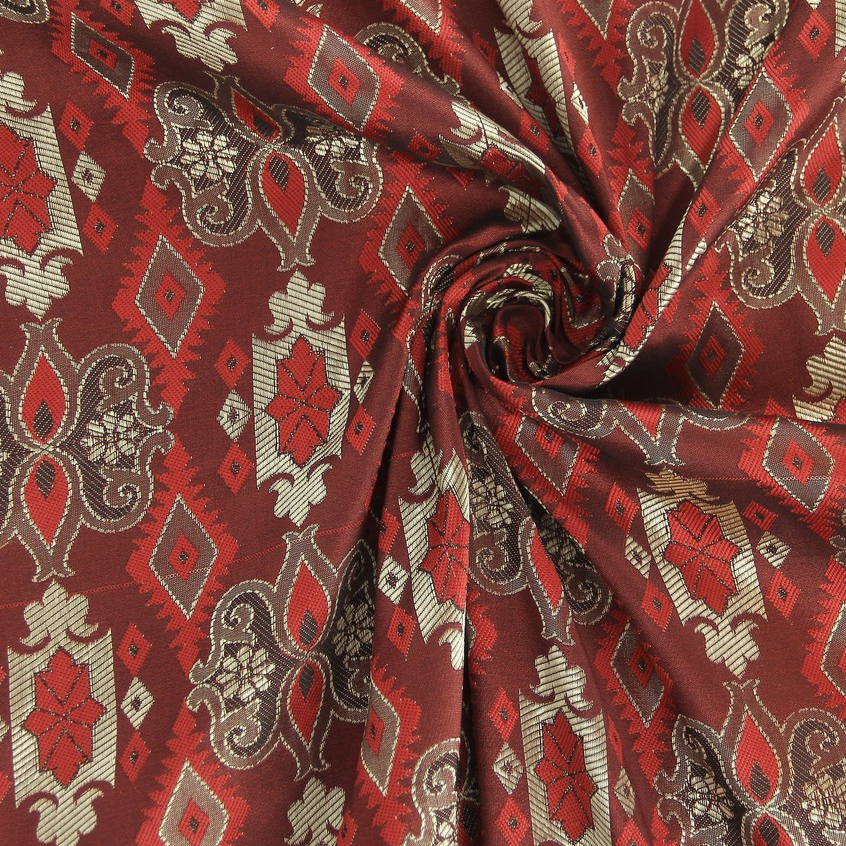 Jual Songket Classic Vintage Red Silver Motif Palembang (Pronto Moda ...