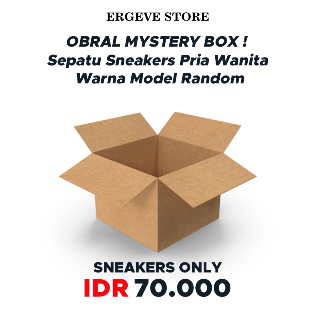 Jual Mistery Box Sneakers Pria dan wanita Model Random | Shopee Indonesia