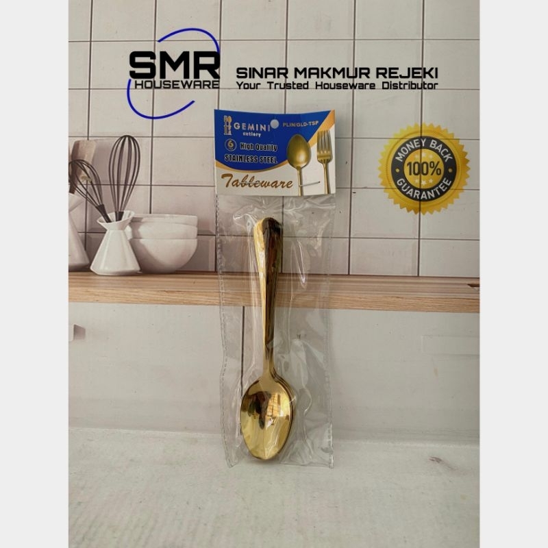 Jual SENDOK GARPU KECIL STAINLESS GOLD | SENDOK KOPI TEH GARPU KUE ...