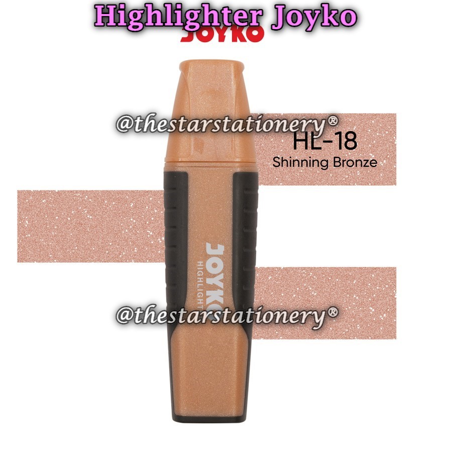 Jual (1 Biji) GROSIR Highlighter Joyko HL-18 Shinning Bronze / Joyko HL ...
