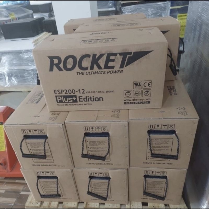 Jual Aki/Battery VRLA Rocket ESP 200-12, INDUSTRIAL BATTERY UPS, TELCO ...
