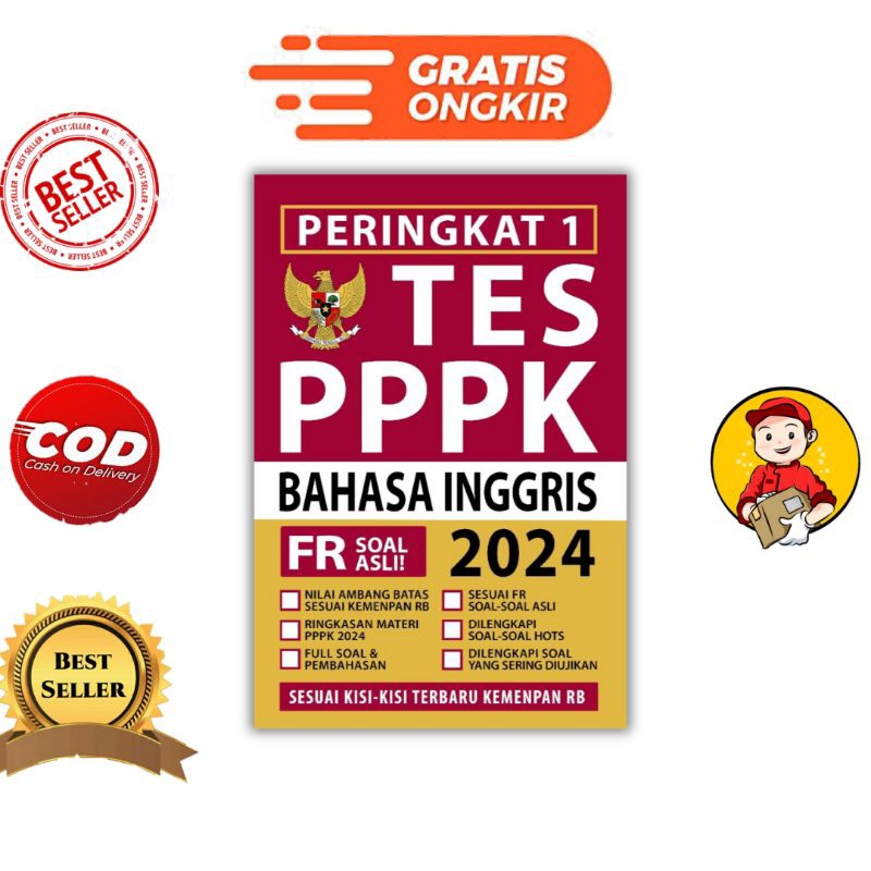 Jual BUKU PERINGKAT 1 PPPK BAHASA INGGRIS 2024 SESUAI FR ASLI | Shopee Indonesia
