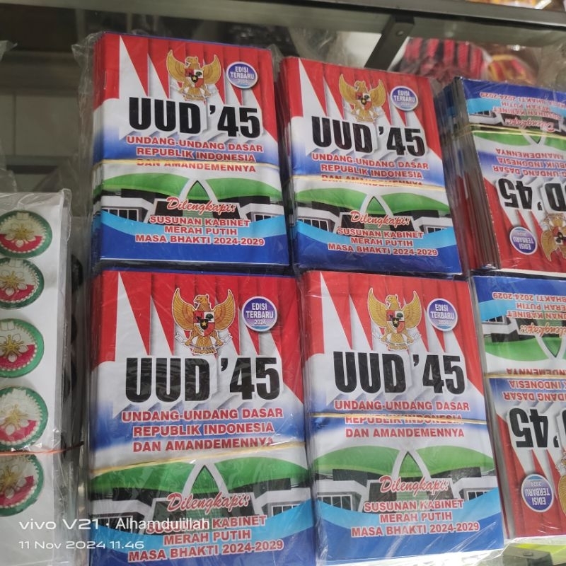 Jual buku UUD 45 terbaru susunan kabinet merah putih per pack(isi ...