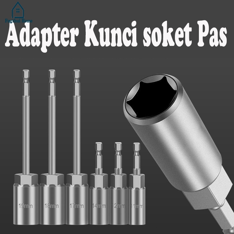 Jual Adapter Kunci soket Pas Extension Hex Nut Driver Ukuran 150mm bor ...