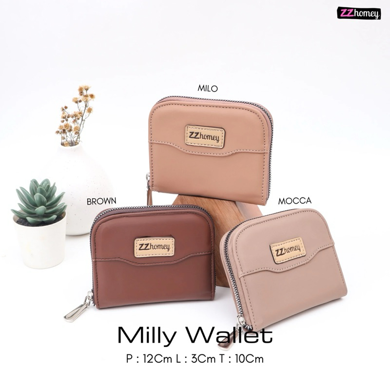 Jual Milly Dompet Lipat Wanita Mini Aesthetic Dompet Kartu Uang Koin Ktp Card Holder Kulit ...
